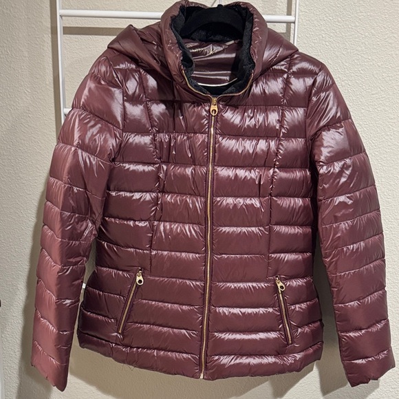 Calvin Klein | Jackets & Coats | Calvin Klein Maroon Puffer Jacket ...